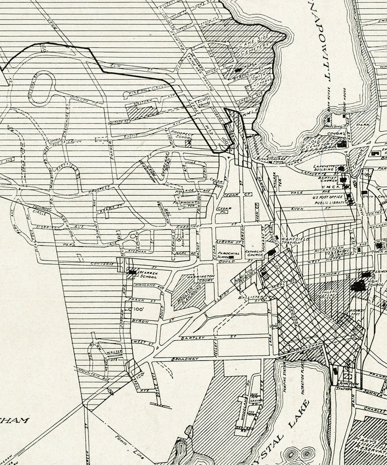 1946 Map of Wakefield, Massachusetts - Etsy