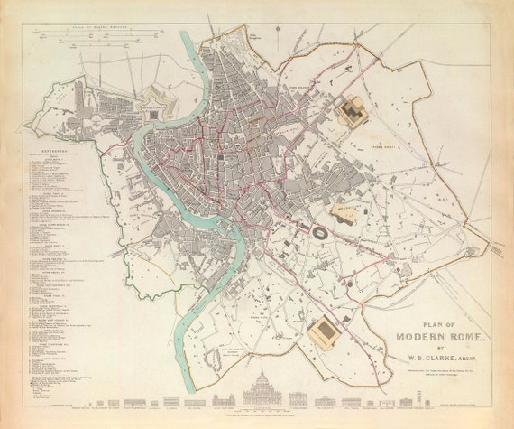 Map Of Modern Rome