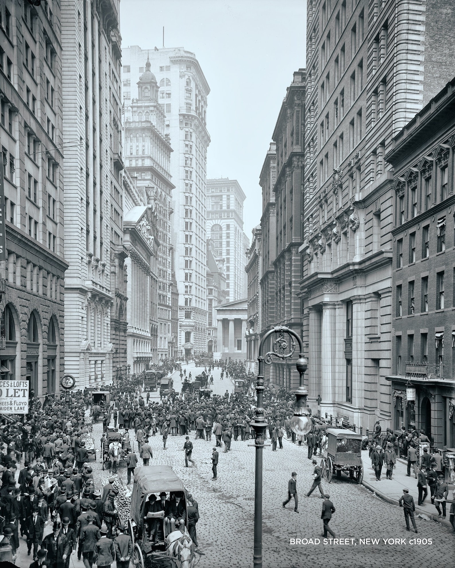 Vintage Photograph of Broad Street in New York Circa 1905 - Etsy