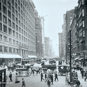 Vintage Photograph of State Street in Chicago Circa 1913 - Etsy