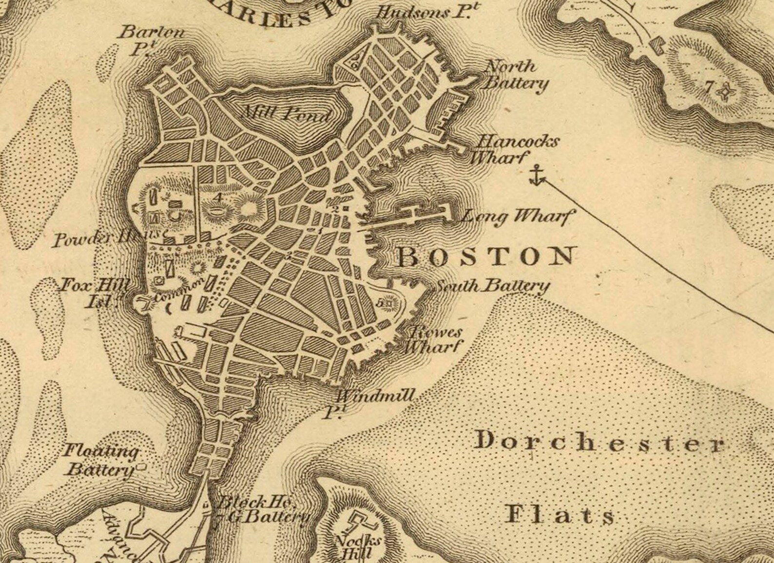 1807 Map of Boston - Etsy