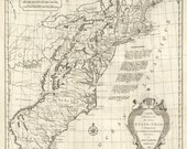 1784 Map of America - Etsy