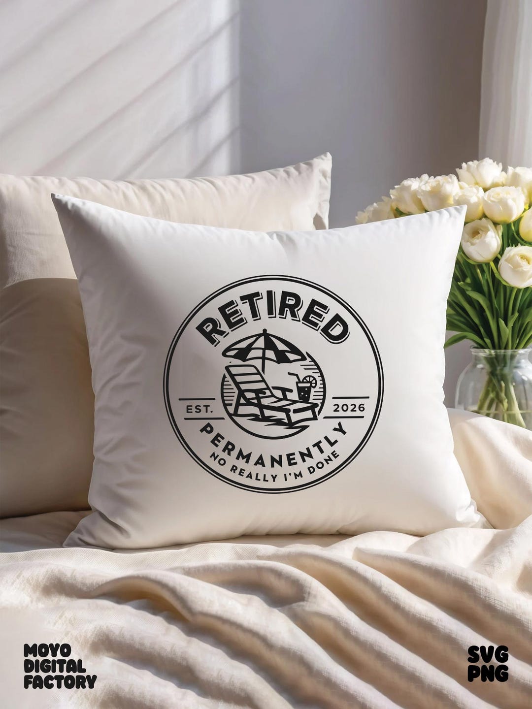 Retired Permanently - SVG EPS PNG, Retirement Svg 2026, Digital ...