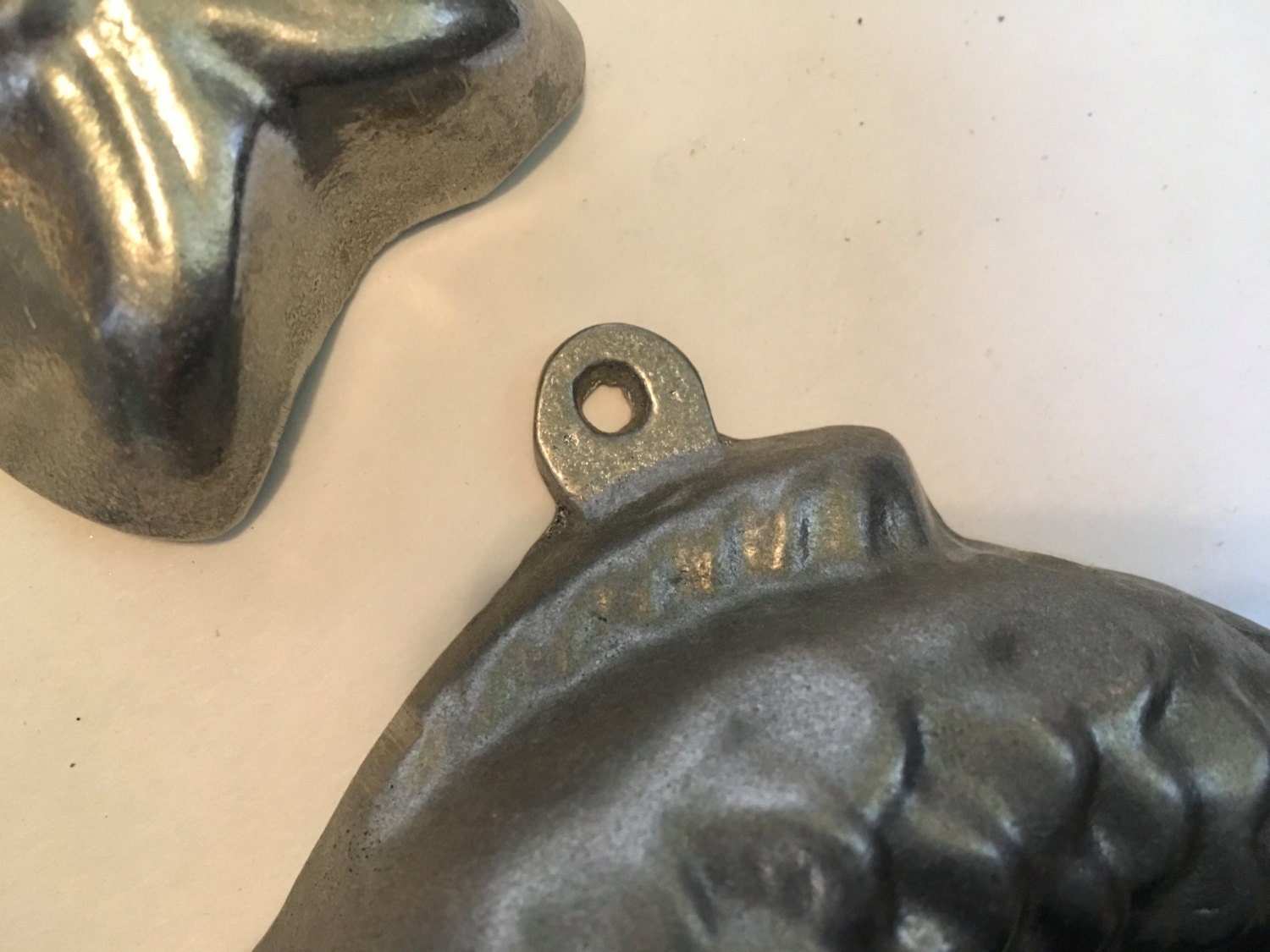 Pair of Pewter Fish Molds for Your Wall - Etsy