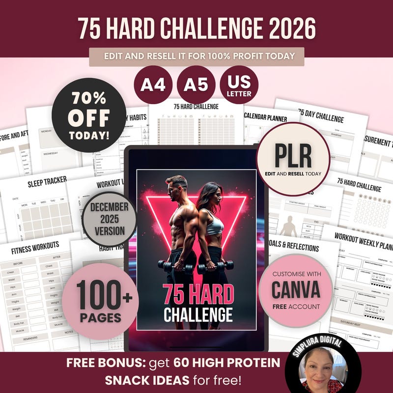 75 Hard Printable - Etsy