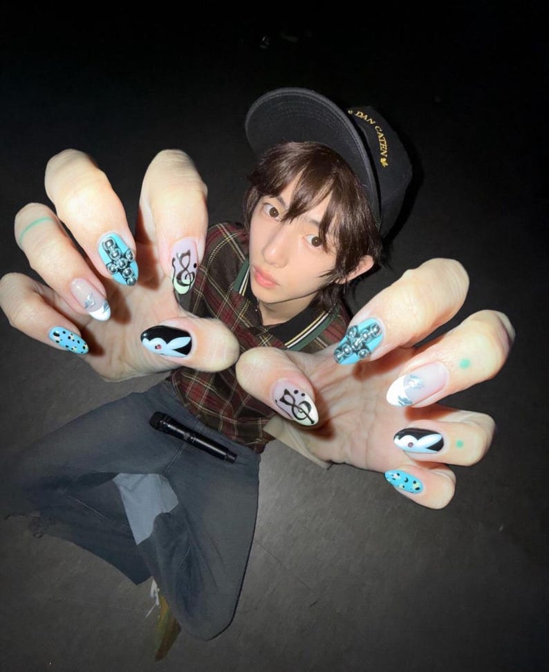 Cortis Juhoon Inspired Press on Nails - Etsy UK