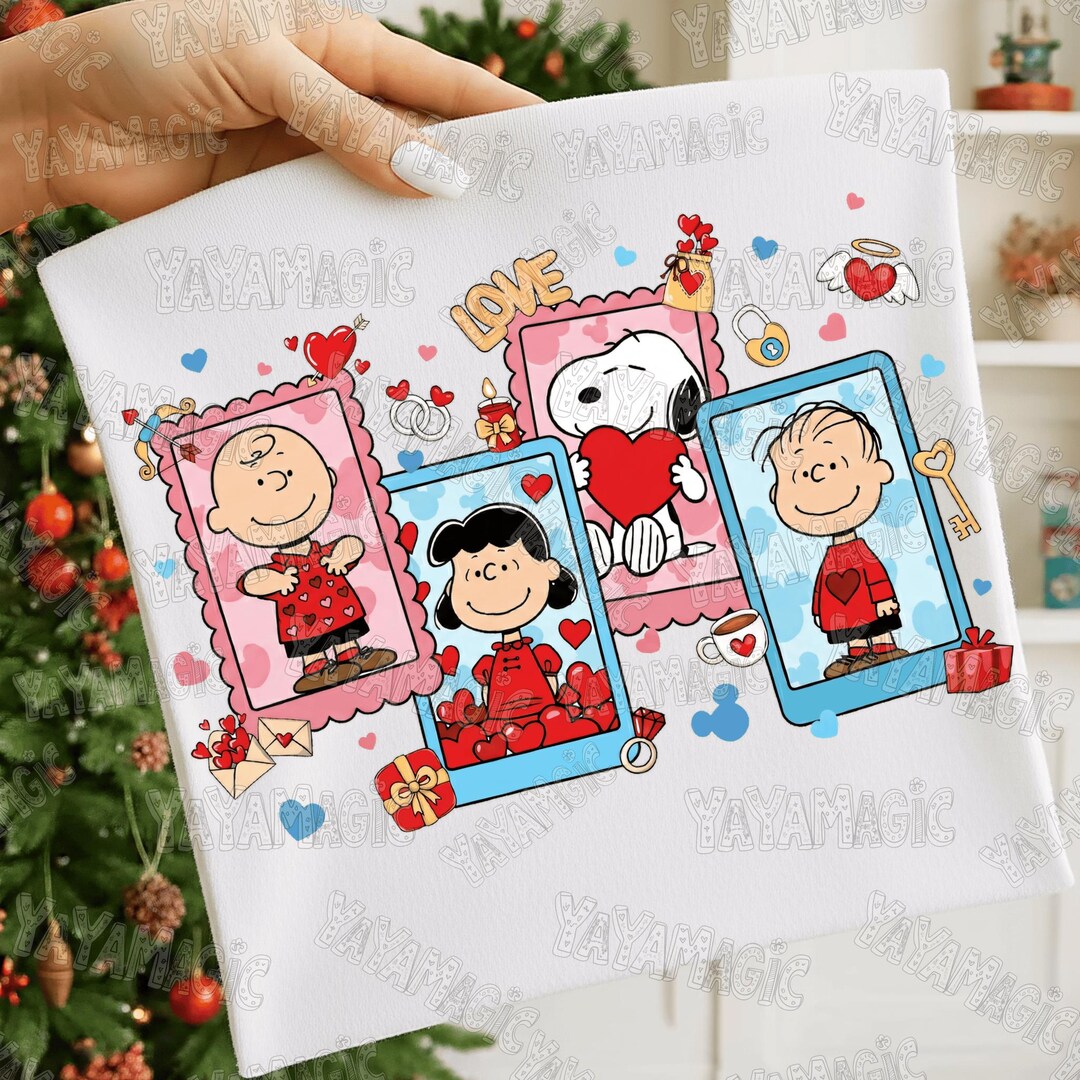 Snoopy and Friends Valentine PNG, Peanuts Cartoon Couple, Happy ...