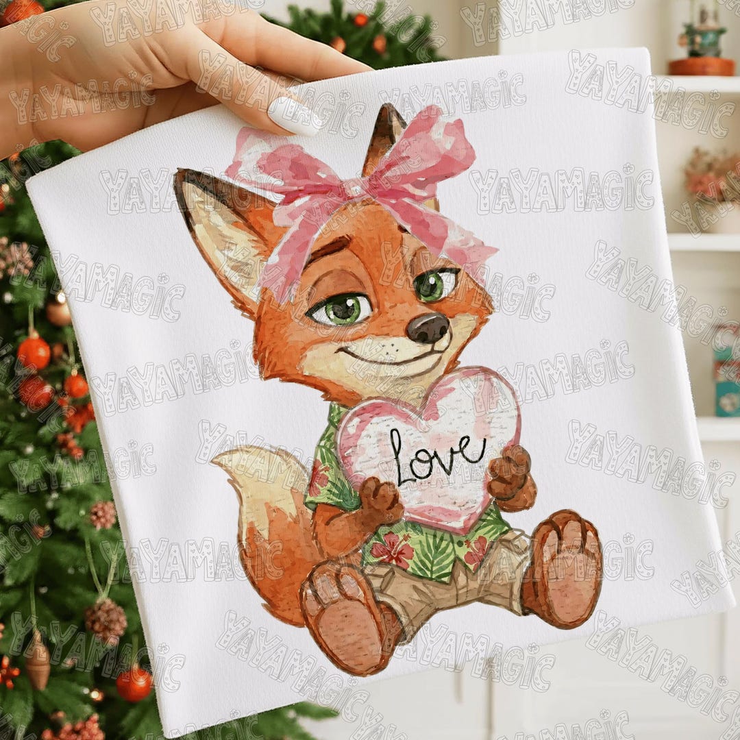 Zootopia Fox Valentine PNG, Retro Love Heart (digital Download) - Etsy