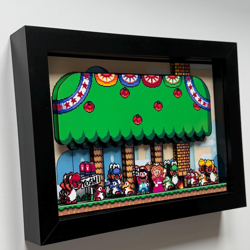 Mario Shadow Box - Etsy