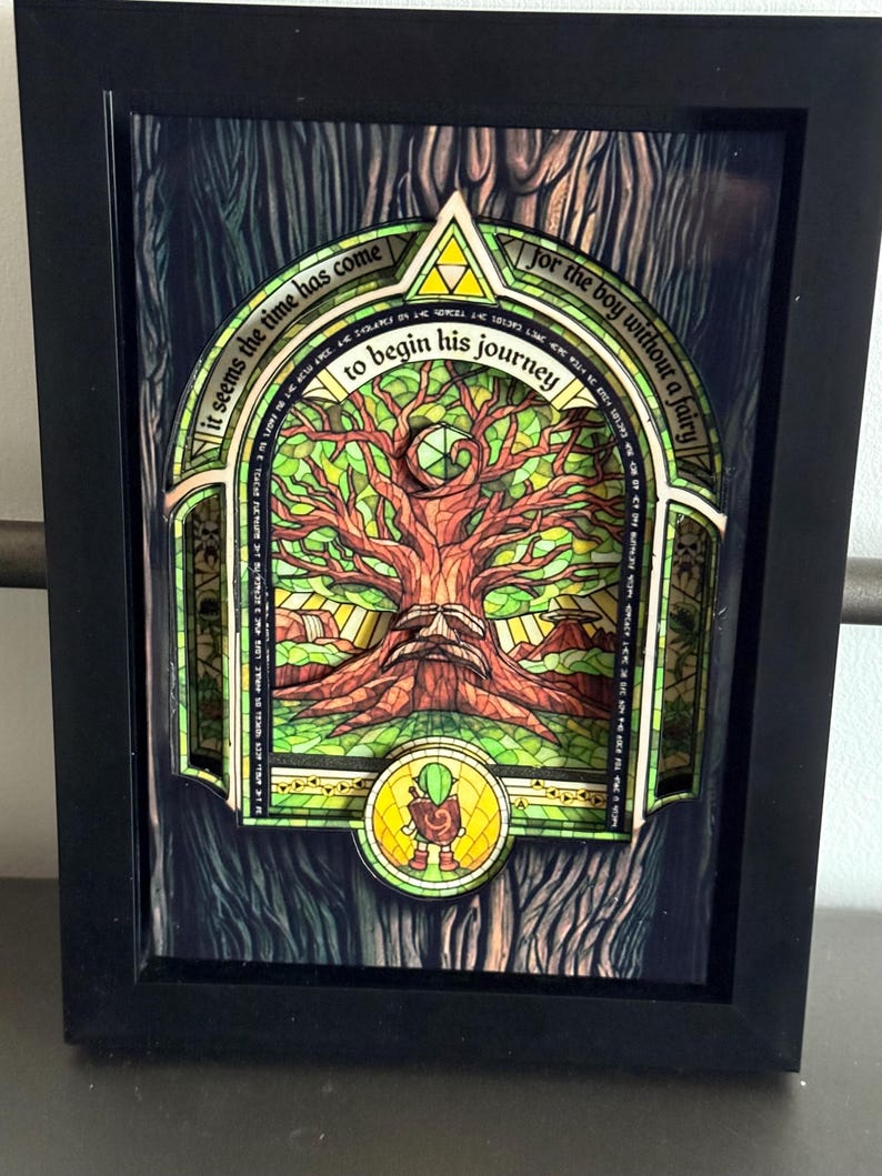 Zelda Great Deku Tree Framed 3D Shadow Box Art - Etsy