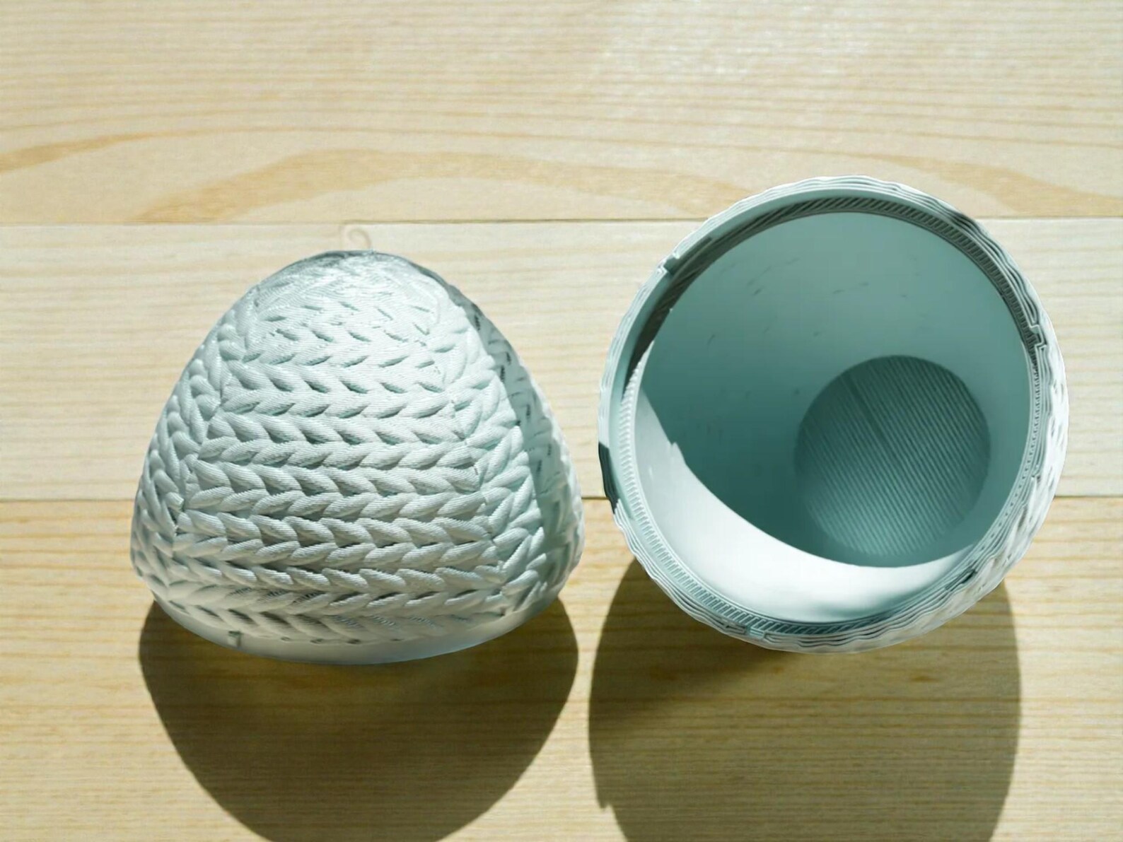 Knitted Easter Egg STL File for 3D Printing, Openable Egg Container ...