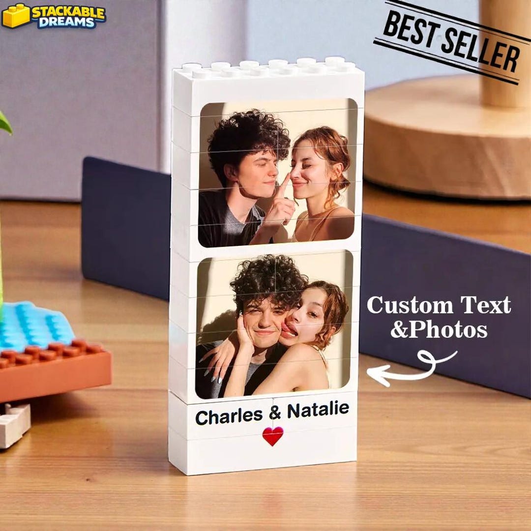 Personalized Photo Brick Puzzle, Custom Building Block Picture Gift ...