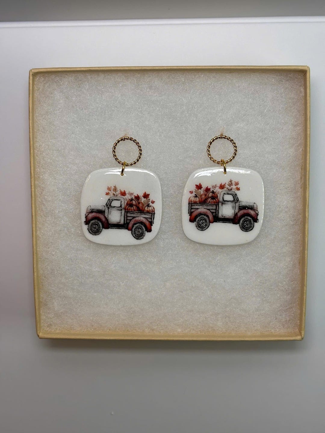 Olalaclayco Handmade Half Round Stud Polymer Clay Earrings - Etsy