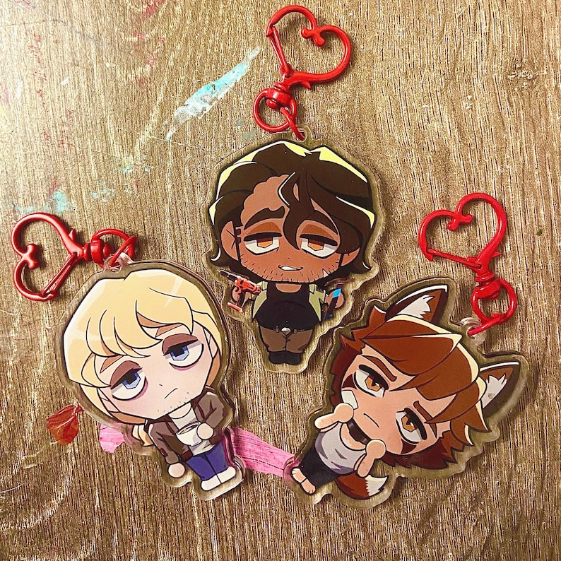 YKMET/BTD Strade, Ren, and Lawrence Keychains - Etsy