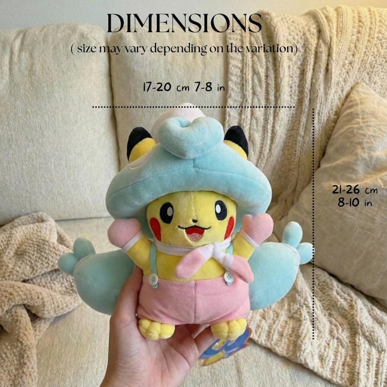 Pikachu Costume Plushies, Kawaii Anime Plush Doll Set, Cute Monster ...
