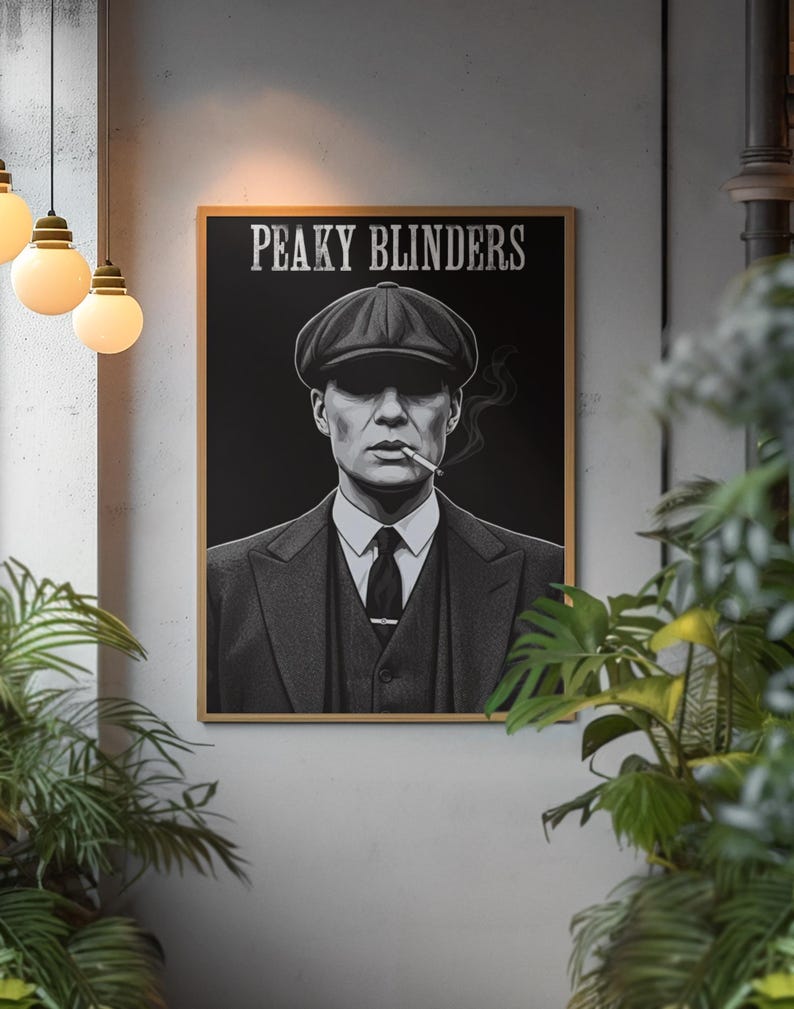 Thomas Shelby Peaky Blinders Poster Tommy Shelby Art Birmingham ...