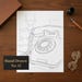 Vintage Rotary Phone Coloring Page, Detailed Nostalgic Art (PNG & PDF ...