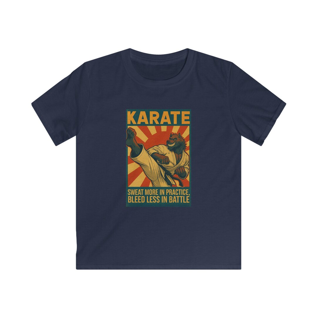 Karate Retro Poster Kids Tee | Martial Arts, Training Motivational ...