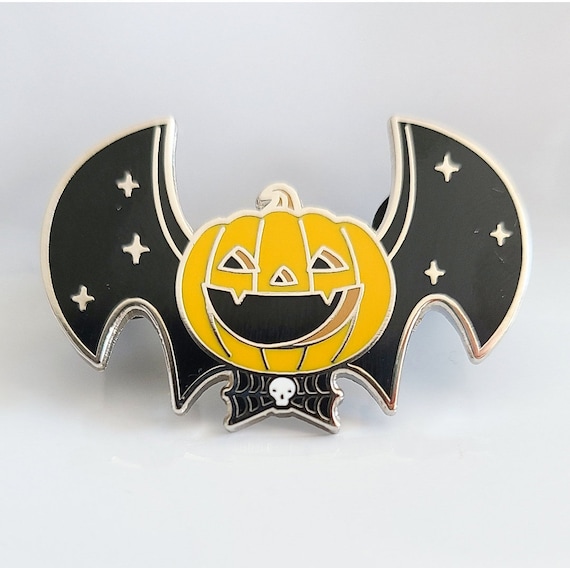 Mr. Bumpkin Enamel Pin Halloween Pin Spooky Pin Bat Pin | Etsy