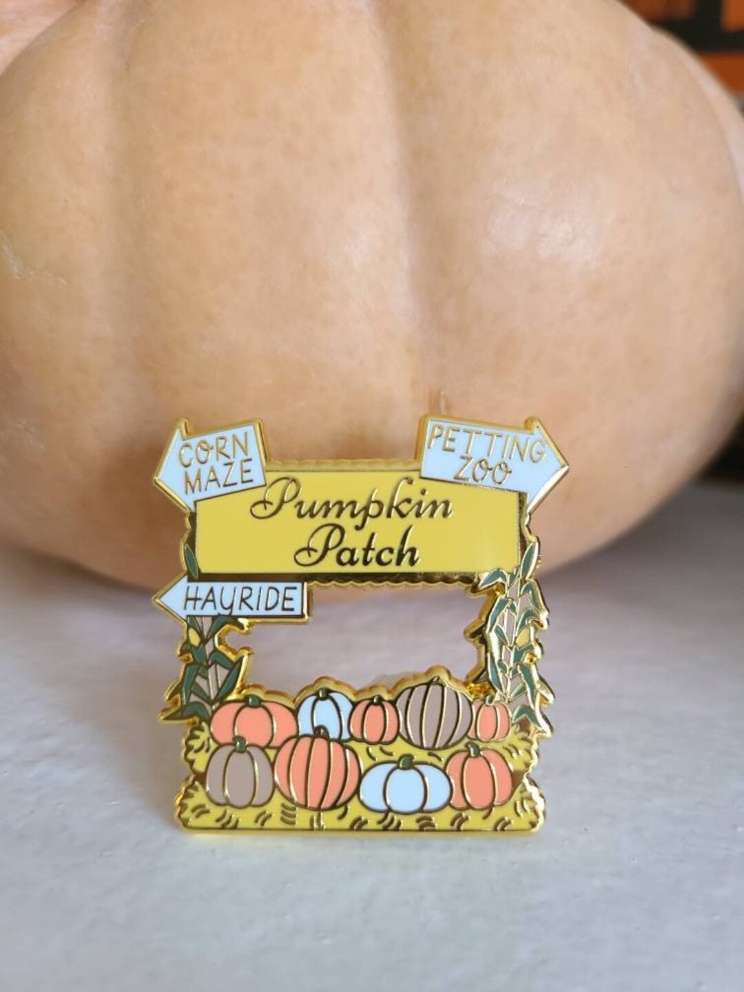 Pumpkin Patch Hard Enamel Pin - Etsy