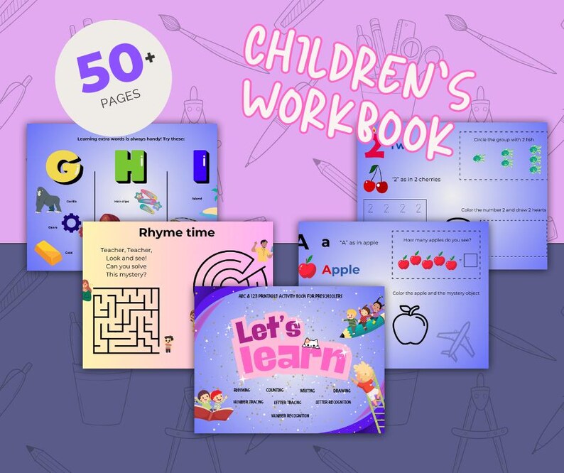 Preschool Worksheet Printable, A-Z Letter Tracing, Handwriting Practice ...