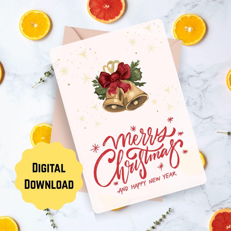 Printable Christmas Card Bundle: A4 Holiday Cards (digital Download) - Etsy