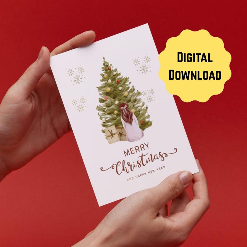 Printable Christmas Card Bundle: A4 Holiday Cards (digital Download) - Etsy
