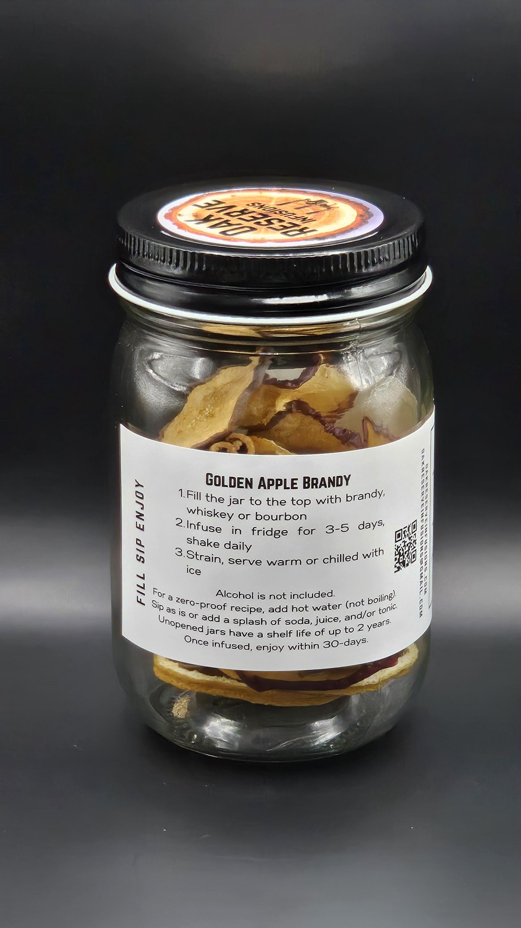 Golden Apple Brandy Infusion Jar | Apples, Pear & Spice | Handcrafted ...