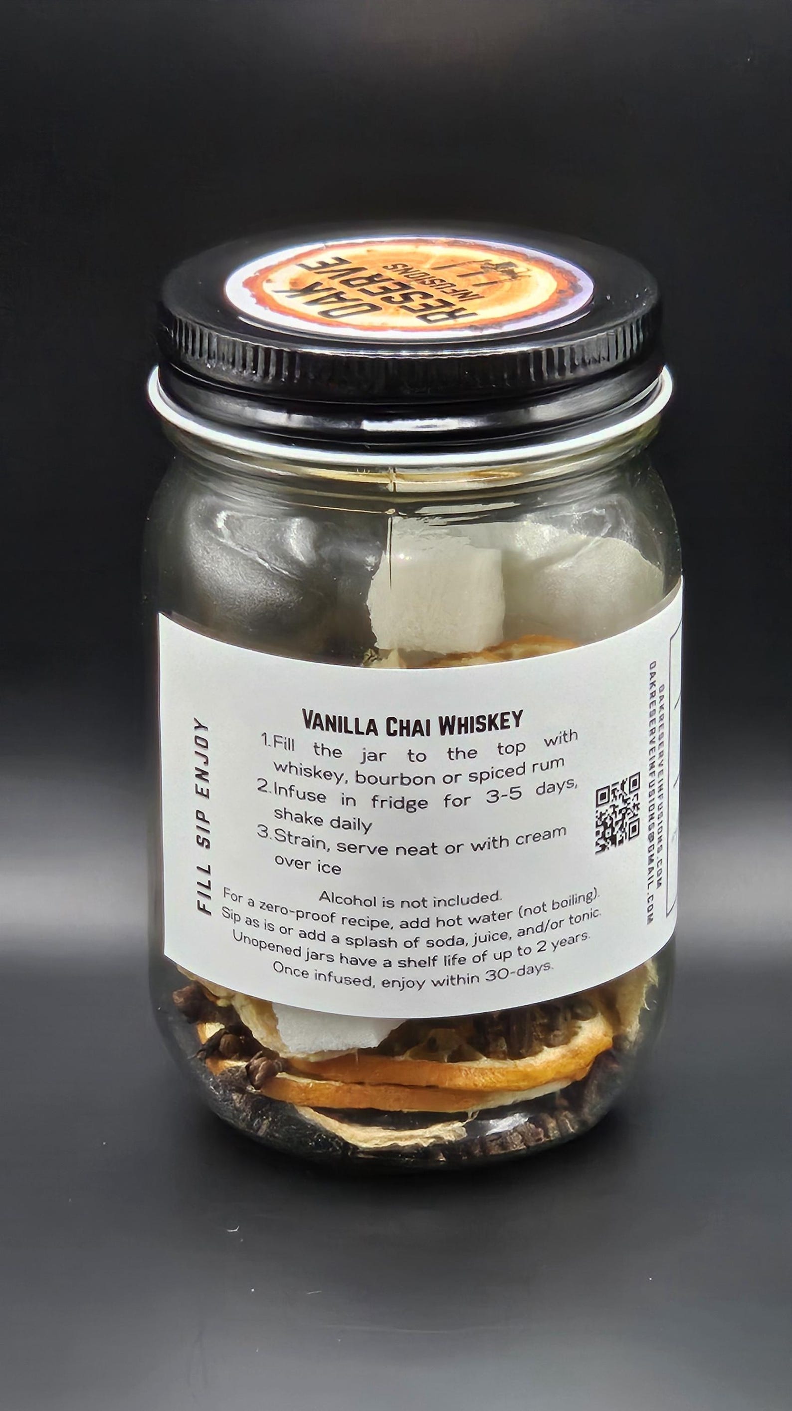 Vanilla Chai Whiskey Infusion Jar | Spiced Cocktail Kit | Handcrafted ...