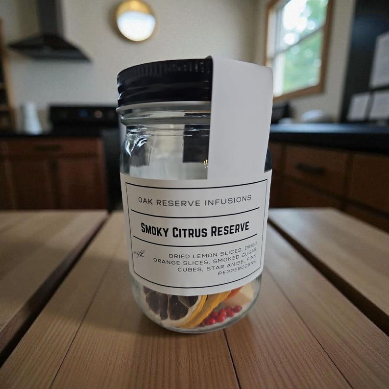 Smoky Citrus Reserve Infusion Jar | Whiskey, Tequila & Rum Cocktail Kit ...