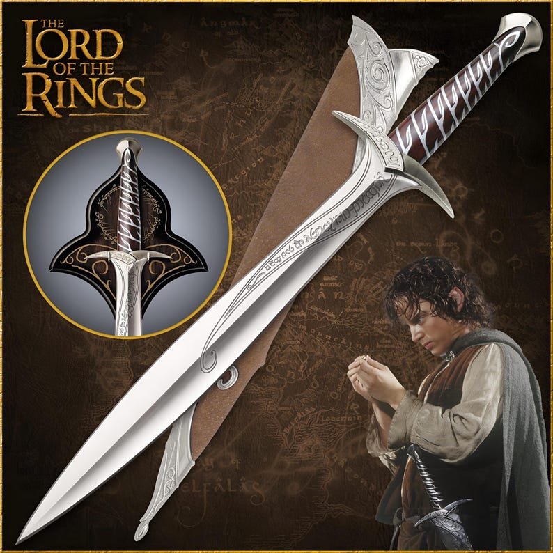 Anduril Sword Replica, Aragorn Inspired Fantasy Sword, LOTR Cosplay ...