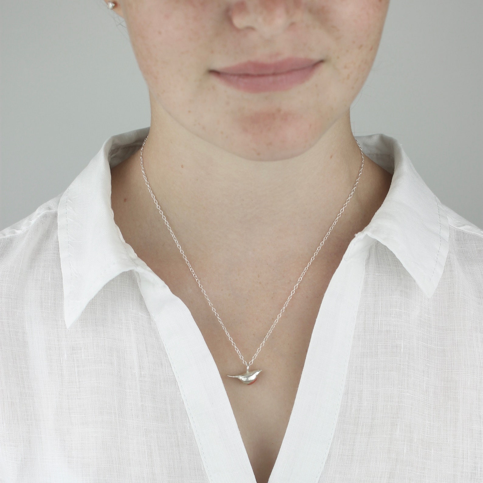 Robin Necklace, Winter Necklace, Nature Necklace, Christmas Necklace ...