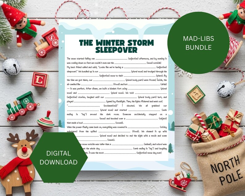 Holiday Mad-libs Bundle - Digital Download PDF - Etsy