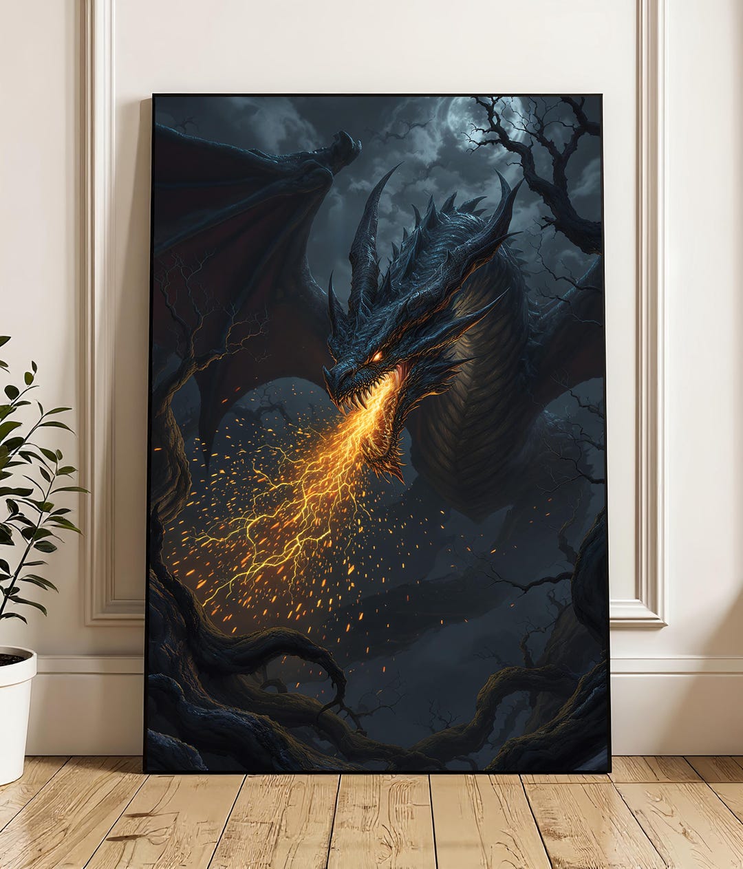 Ielu Dragon, the Taker of Life Art Print: (digital Download); Fierce ...