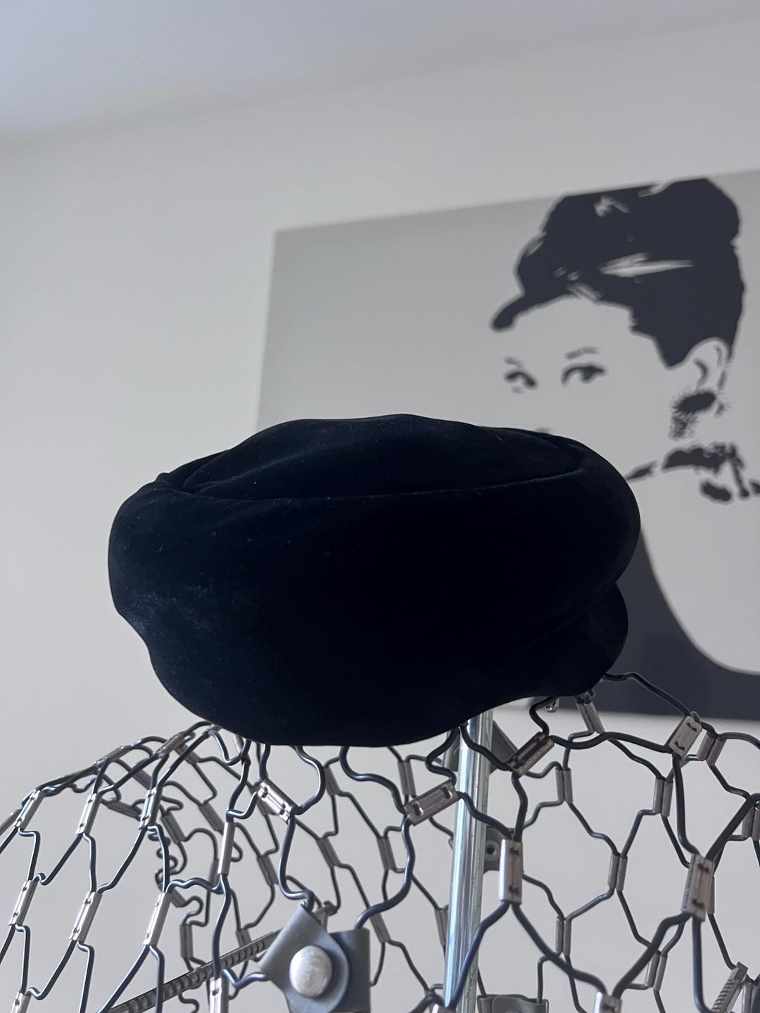 Vintage 50s 60s Black Wool Felt Beret Parisian Style Women’s Hat France ...