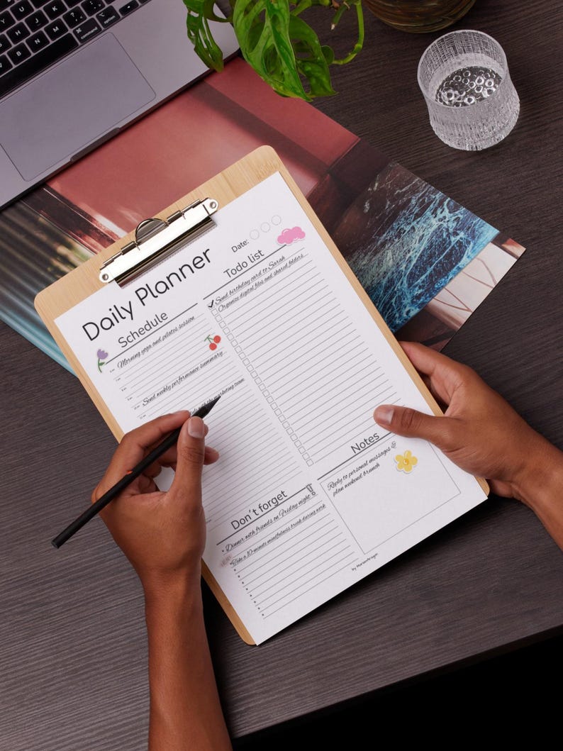 2026 Daily Planner Printable, Digital, Template, Work Day Planner ...