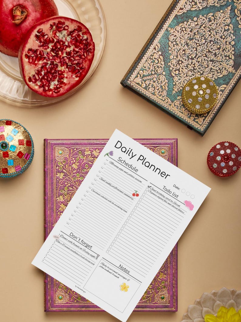 2026 Daily Planner Printable, Digital, Template, Work Day Planner ...