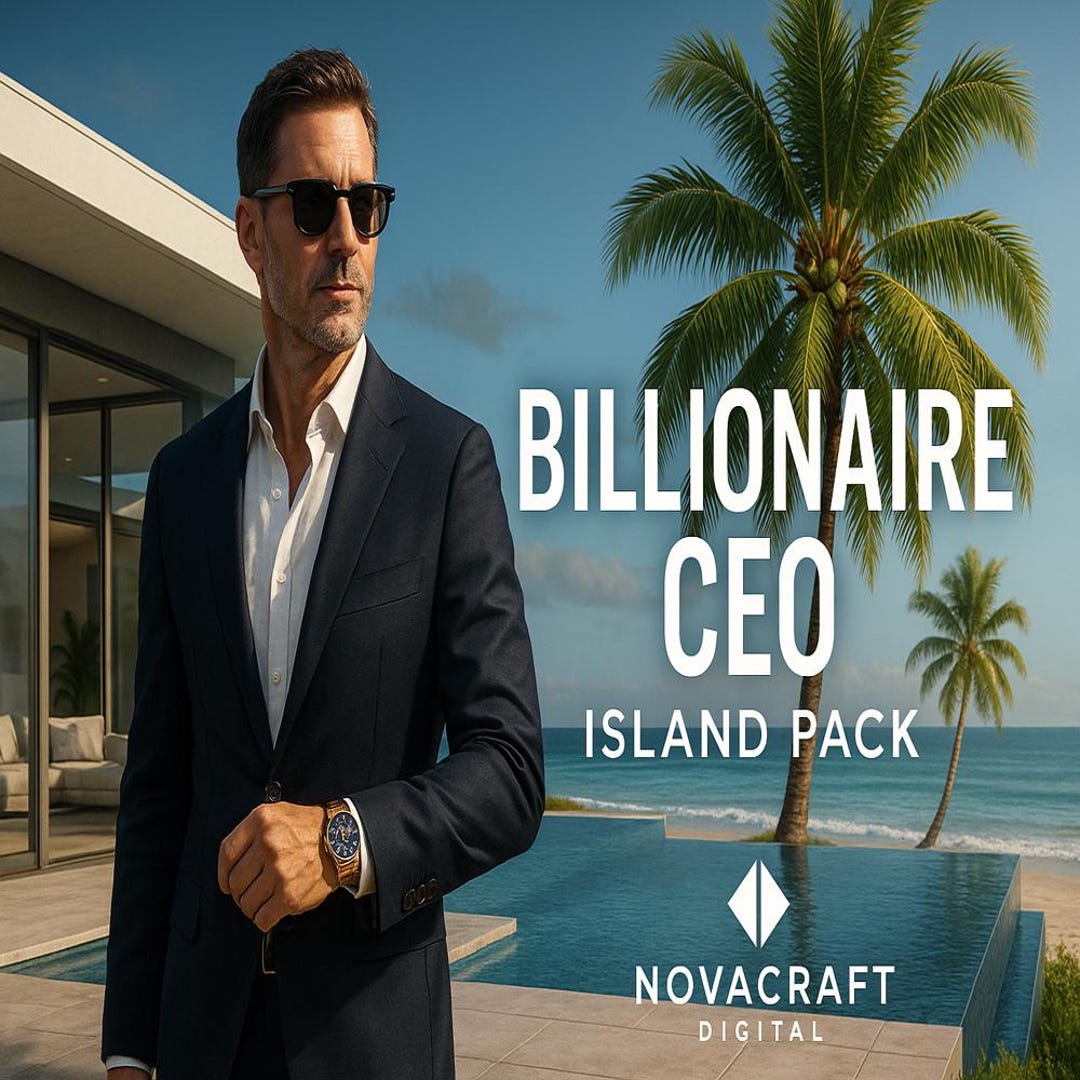 Billionaire CEO Island Background and Overlay Pack Instant Download for ...