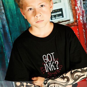 Tribal Tattoo Sleeve Got Ink Embroidered Shirt for Boys or Girls - Etsy ...
