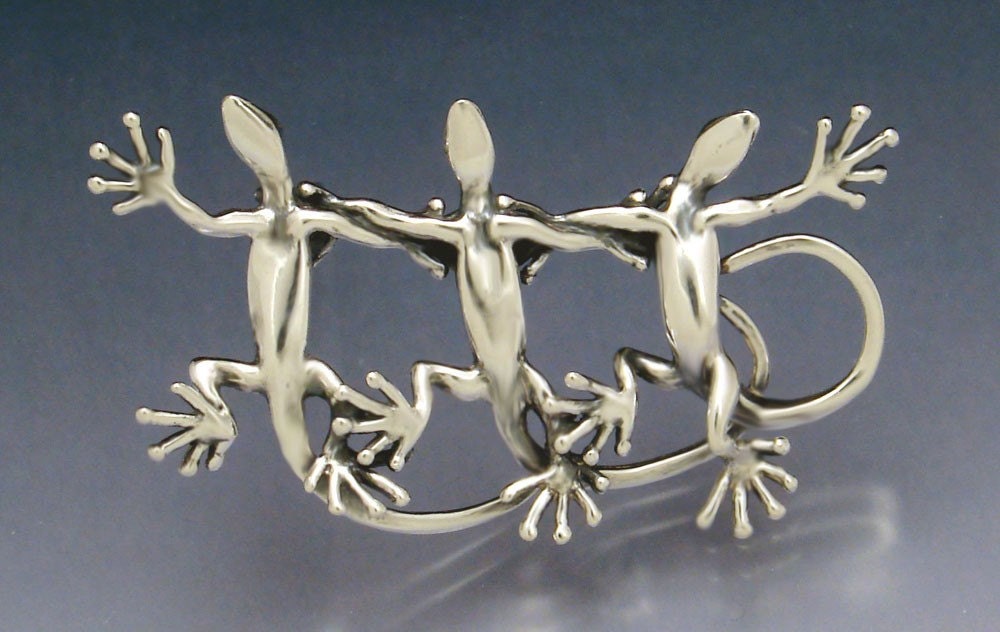 Line Dancing Lizard Pin - Etsy