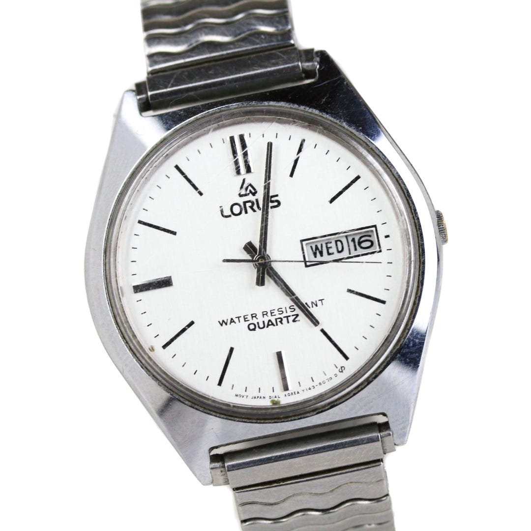 Vintage Lorus by Seiko Y143-8050 Quartz Day / Date Wrist Watch - Etsy