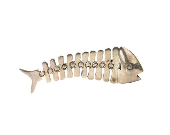 Vintage Taller Los Ballesteros Taxco Modernist Sterling Silver Fish ...
