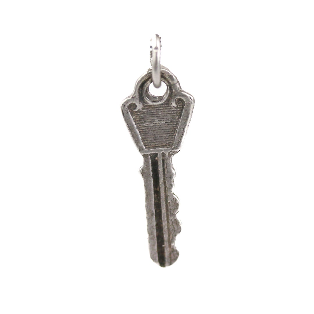 Vintage Sterling Silver House Key Charm - Etsy
