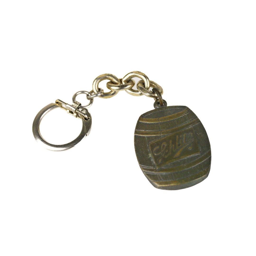 Vintage Schlitz Beer Barrel Keychain Fob - Etsy