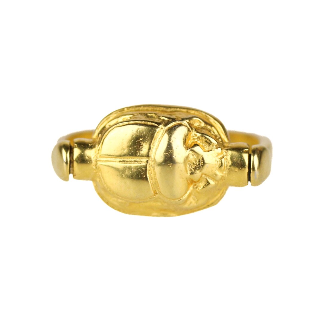 Rare Vintage 1976 MMA Gold Plated Small Scarab Spinner Ring Sz 9 - Etsy