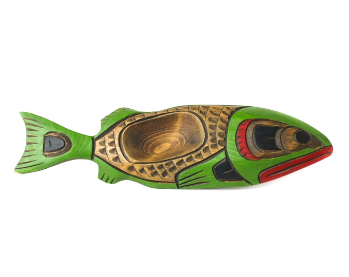 Vintage First Nations Kwakiutl Salmon Bowl by Artist Alex Willie - Etsy
