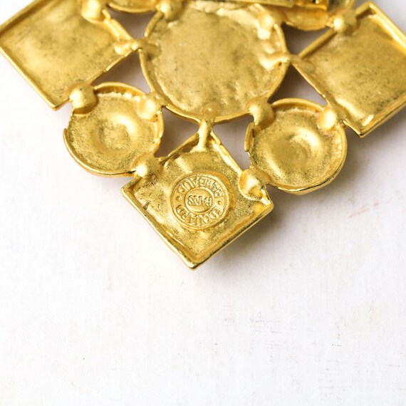 Vintage Signed Edouard Rambaud Mottled Faux Pearl Dia… - Gem