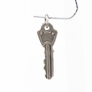 Vintage Sterling Silver House Key Charm - Etsy