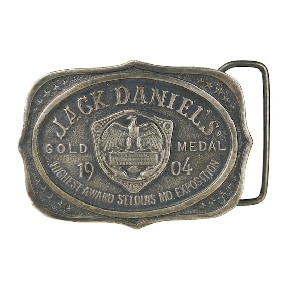 Rare Vintage 1975 James Lind Jack Daniel's Belt Buckle - Gem