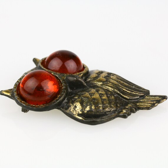 Rare Vintage Unsigned Silson Inc. Owl Brooch Spratlin… - Gem